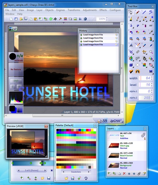 Image Editing Suite Chasys Draw IES Goes Freeware